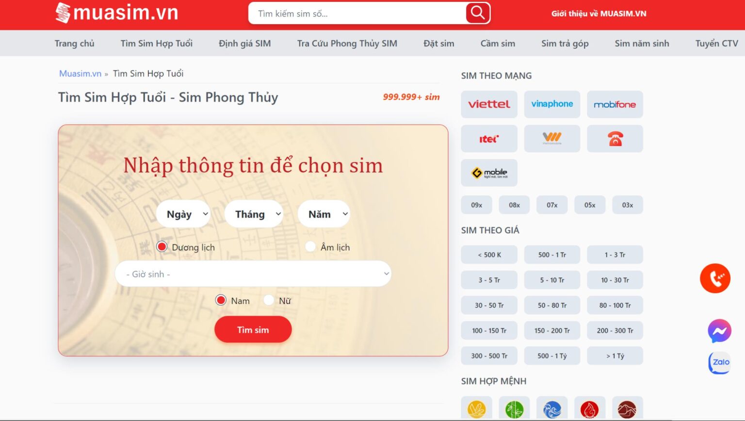 Bật mí cách chọn sim hợp tuổi đơn giản, chuẩn xác đến 99%